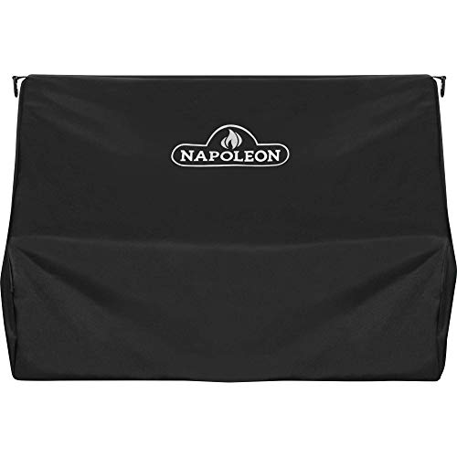 Napoleon Premium Cover for Prestige Pro 500 & Prestige 500 Built-in BBQ Grills, Black Cover, Water Resistant, UV Protected, Air Vents, Hanging Loops, Adjustable Buckled Straps