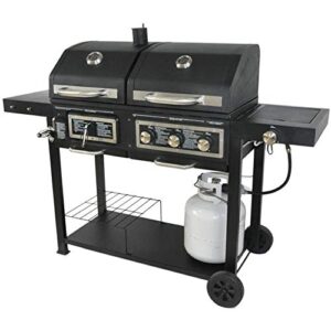 dual fuel combination charcoal/gas grill