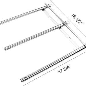 Hisencn Replacement Rebuild Kit for Sonoma CGR27, CGR27LP, CGR30, CGR30LP Gas Grill Stainless Steel Burner, Stainless Steel Heat Plates Tent