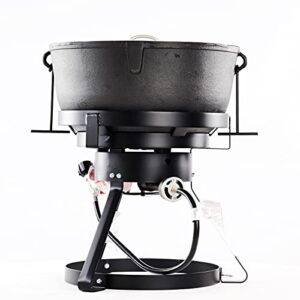 King Kooker 1740 17-1/2-Inch Outdoor Cooker with 10 Gallon Cast Iron Jambalaya Pot Package