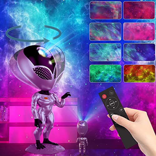 Inandon Aliensun Star Projector Galaxy Projector Starry Nebula Ceiling LED Lamp Night Lights Galaxy Light Projector with Remote Control voice interaction Timer gift for Kids Adults Birthdays Christmas