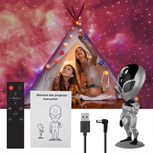 Inandon Aliensun Star Projector Galaxy Projector Starry Nebula Ceiling LED Lamp Night Lights Galaxy Light Projector with Remote Control voice interaction Timer gift for Kids Adults Birthdays Christmas