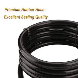 WADEO 12FT Propane Extension Hose, 3/8 inch Female Flare Fitting x 3/8 inch Male Flare Fitting Propane Hose for Gas Grill, RV, Turkey Cooker, Propane Fire Pit, Heater, Generator, Gas Grill, and More