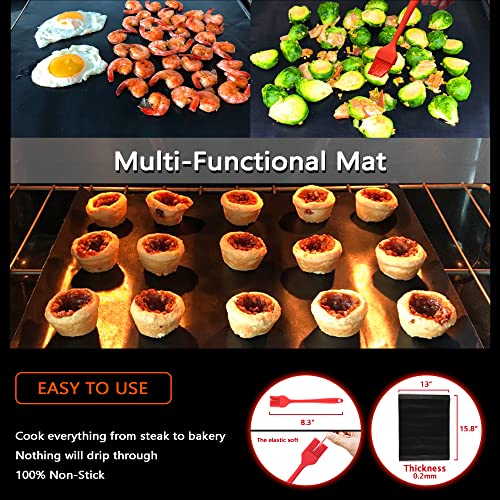 Cattlegrill Foldable BBQ Fish Grill Basket with 430 Stainless Steel, Grill Set Includes: a Reusable Grill mat and a basting Brush.