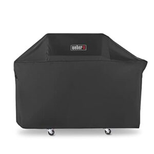 weber genesis 300 series premium grill cover, heavy duty and waterproof, fits grills up to 62 inches wide