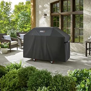 Weber Genesis 300 Series Premium Grill Cover, Heavy Duty and Waterproof, Fits Grills Up To 62 Inches Wide