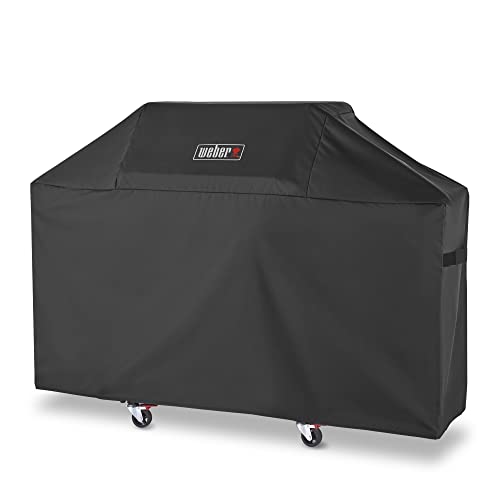 Weber Genesis 300 Series Premium Grill Cover, Heavy Duty and Waterproof, Fits Grills Up To 62 Inches Wide