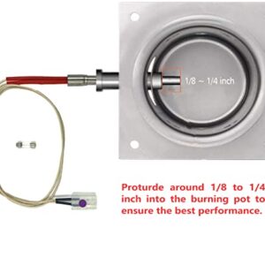 Replacement Grill Igniter/Hot Rod, Heating Rod for Traeger Pellet Grills and Smokers, Pit Boss, Camp Chef and Z-Grills Wood Pellet Grill Models, with a Piece of Fuse