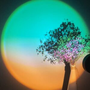 XINJI Sunset Lamp Projector Rainbow Projection Lamp Romantic Led Sunset Projection Light for Party Photo Vlog Background Bedroom