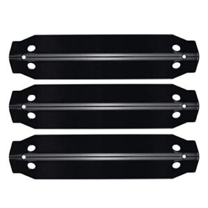 hisencn grill heat plates for dyna glo 3-burner grill replacement parts, for dyna-glo dgc310cnp-d, dgc310rnp-d, dgc310bnp-d grill models, porcelain-enameled steel heat shield tent parts, 3 pack