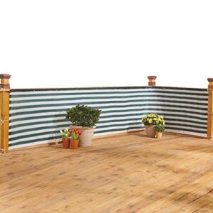 IdeaWorks New Deck & Fence Privacy Durable Waterproof Netting Screen with Grommets and Reinforced Seams (Green)