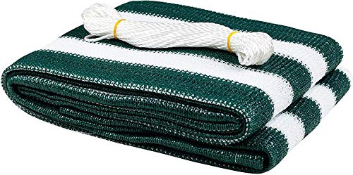 IdeaWorks New Deck & Fence Privacy Durable Waterproof Netting Screen with Grommets and Reinforced Seams (Green)