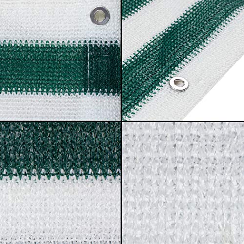 IdeaWorks New Deck & Fence Privacy Durable Waterproof Netting Screen with Grommets and Reinforced Seams (Green)