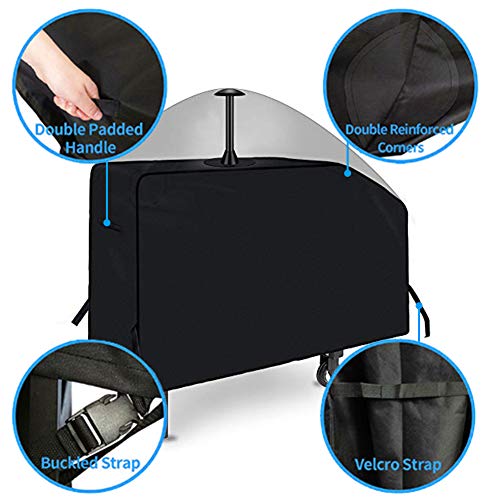 NEXCOVER 28 Inch Griddle Cover | for Blackstone 28 Inch 2 Burner Griddle Cooking Station | Waterproof Heavy Duty Gas Grill Cover | 600D Polyester Anti-UV Canvas Flat Top BBQ Cover with Support Pole.