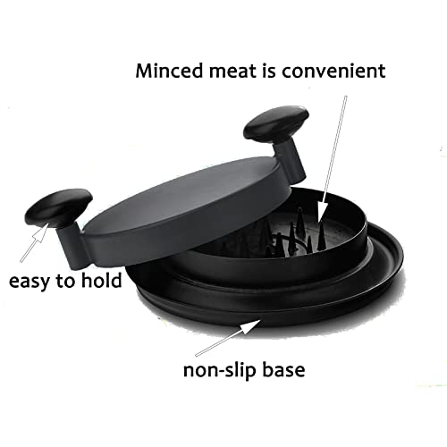 Chicken Shredder ShredMachine, Chicken Grinder Machine Better Than Bear Claws Meat Shredder for Pulled Pork Tool with Handles Non-skid Base Suitable for Pulled Pork Beef Chicken Kitchen Tool (red)