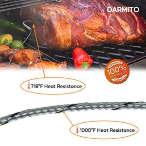 Darmito 2 Packs Replacement Meat Probe Compatible for Traeger Pellet Grills,Pellet Smokers and Traeger Controller Board,Waterproof BBQ Temperature Probe,3.5mm Plug and Grill Clips