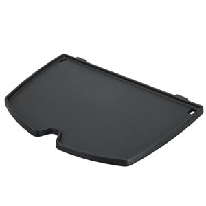 6558 cast iron cooking griddle for weber q100 q120 q140 q1000 q1200 q1400 series gas grills，6558 grill cooking griddle parts 12.6 x 8.6 inches