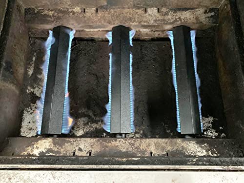 Votenli C2630A (3-Pack) S9123A (3-Pack) 17 3/4” Heat Plates and 15 13/16” Burners Replacement for Jenn Air Grill 720-0062, 720-0063, 720-0099, 720-0100, 720-0101, 720-0138, 720-0139, 720-0141