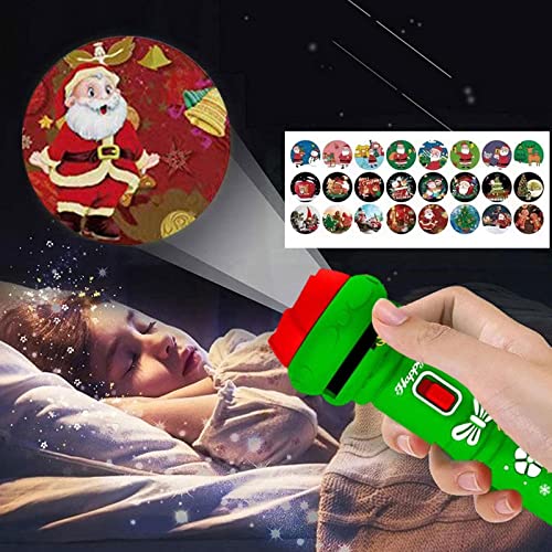 WAITLOVER Christmas Flashlight Projector for Kids Children's Star Lamp Projector Fun Luminous Flashlight X0w0