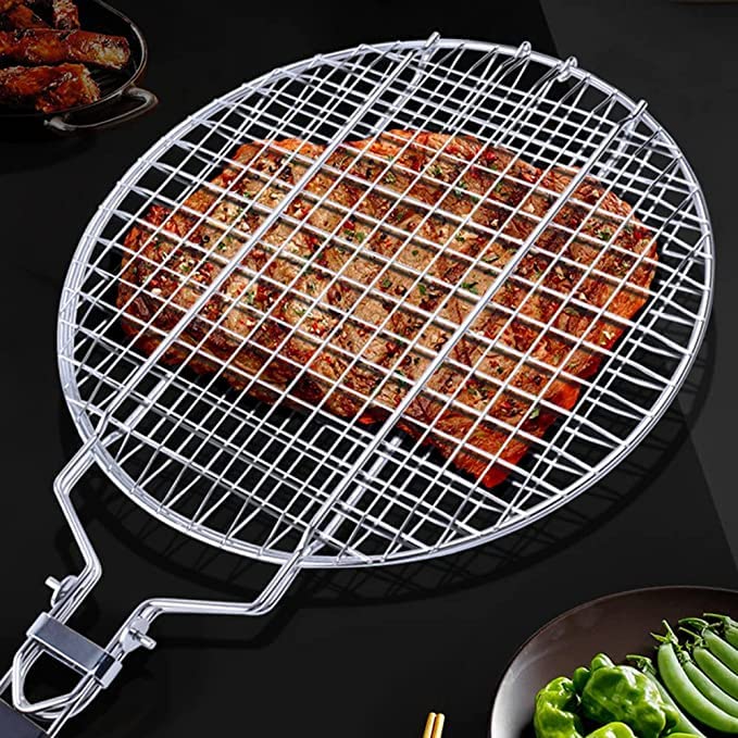 Ellennice Multi-purpose Grill, Portable Barbecue Accessories, With Detachable Handle, Suitable for Vegetables, Steak, Seafood Class, Very Suitable for Home or Outdoor Barbecue Tools