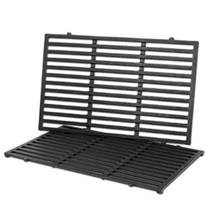 utheer 7638 17.5 inch cast iron grill grates replacement for weber spirit i & ii 300 series, spirit 700, genesis 1000-3500, spirit e/s-310, e/s-320, e/s-330, genesis silver gold platinum b/c, 7639