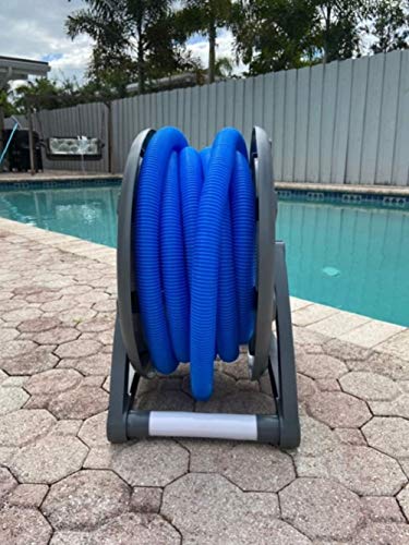 SmartClear SPAGHR001 Swimming Pool Storage Reel – Hose Not Included – Lightweight, Durable Design, Chemical and Weather-Resistant, Grey