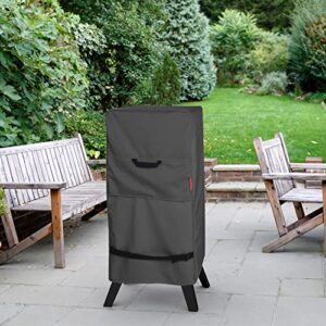 Porch Shield 40 Inch Electric Smoker Cover for Masterbuilt Smoker, Waterproof Heavy Duty Outdoor Smoker Grill Covers 24W x 18D x 40H inch, Black