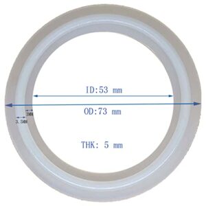 Bamkyait 711-4030 (4) 2" O-Ring Spa Hot Tub Heater Union Ribbed Gasket fit Balboa Gecko O-Ring 7114030B