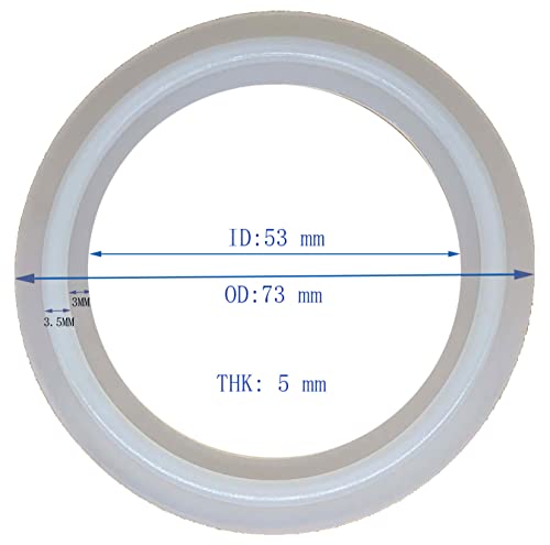 Bamkyait 711-4030 (4) 2" O-Ring Spa Hot Tub Heater Union Ribbed Gasket fit Balboa Gecko O-Ring 7114030B