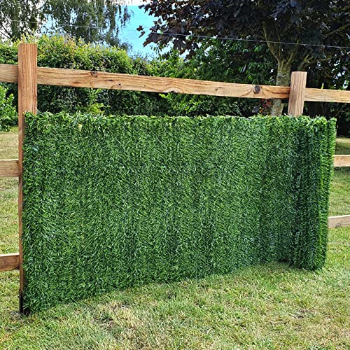 True Products S1010D Evergreen Artificial Conifer Hedge Plastic Privacy Screening Garden Fence 1m High x 3m Long, Green, 4 kg