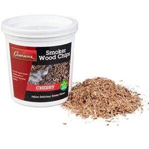 Wood Smoking Chips - Pecan, Apple, and Cherry Wood Chips for Smokers - Set of 3 Resealable Pints (0.473176 L)