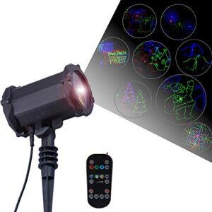 lunmore 3 themes in 1 garden laser projector lights christmas halloween decorative lighting for home garden