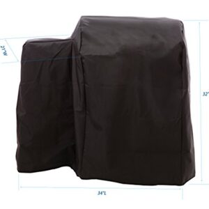 soldbbq Grill Cover Replacement Part for Traeger BAC374, Fits for Traeger 20 Series, Junior, and Tailgater Grills, 34" L 21" W 32" H, Black