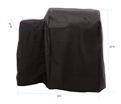 soldbbq Grill Cover Replacement Part for Traeger BAC374, Fits for Traeger 20 Series, Junior, and Tailgater Grills, 34" L 21" W 32" H, Black