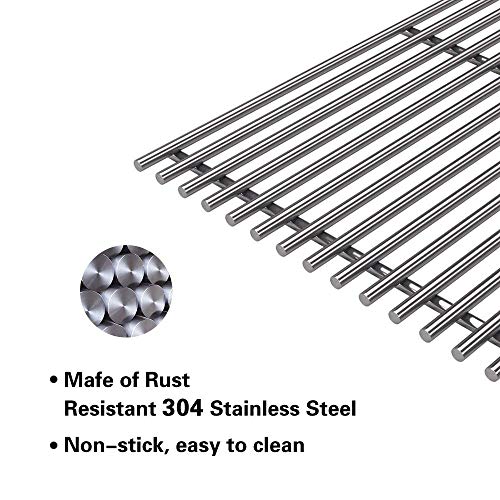 Votenli S6301C (3-Pack) 18 3/4" Stainless Steel Cooking Grid for BBQ Tek GSC3219TA, GSC3219TN, Master Forge B10LG25 Members Mark B09SMG1-3F, B09SMG-3, BQ05046-6, BQ05046-6A, BQ06042-1 Grill