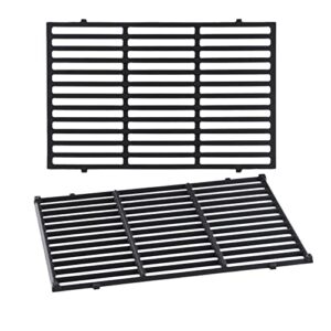 7524 genesis 300 series grates replacement parts for weber grill grates genesis e-310 e-320 e-330 s-310 s-320 s-330 ep-310 ep-320 ep-330 weber genesis grill parts 2 pcs cast iron grid 19.5 x 25.8 inch