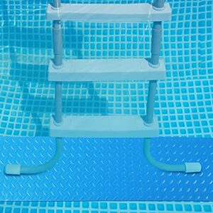 2 Rolls Pool Ladder Mat, Pool Ladder Pad Step with Non Slip Texture Pool Liner Protection Cushion for Above or Inground Swimming Pools, Blue (35 x 9 Inches)