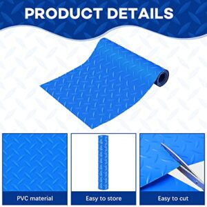 2 Rolls Pool Ladder Mat, Pool Ladder Pad Step with Non Slip Texture Pool Liner Protection Cushion for Above or Inground Swimming Pools, Blue (35 x 9 Inches)