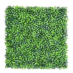 windscreen4less artificial faux ivy leaf decorative fence screen 20” x 20″ boxwood/milan leaves fence patio panel, harmonious boxwood 1 piece