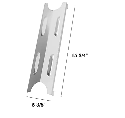 Shengyongh SSBG179A (4-Pack) Stainless Steel Heat Plate and Cast Iron Burner for Master Forge BG179A, BG1793B-A Grill