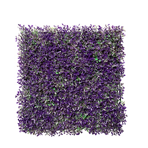 Windscreen4less Artificial Plant Leaves Faux Ivy Leaf Decorative Wall Fence Screen 20'' x 20" Purple Peanut Leaves 15 Pcs