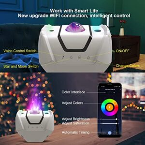 Star Projector, Galaxy Projector for Bedroom, with Bluetooth, Smart App, Alexa Voice Control , Starry Lamp for Kids Adults Bedroom Decoration Birthday Party