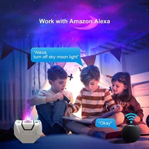 Star Projector, Galaxy Projector for Bedroom, with Bluetooth, Smart App, Alexa Voice Control , Starry Lamp for Kids Adults Bedroom Decoration Birthday Party