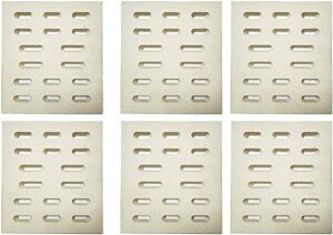 replace parts ceramic radiant flame tamer heat plate replacement for bakers and chefs, grand hall, members mark，sams club gas grills 6-pack