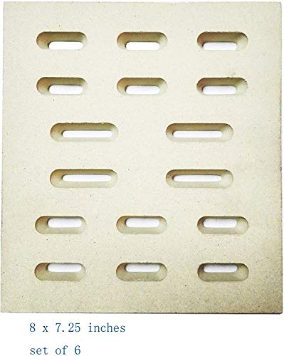 Replace parts Ceramic Radiant Flame Tamer Heat Plate Replacement for Bakers and Chefs, Grand Hall, Members Mark，SAMS Club Gas Grills 6-Pack