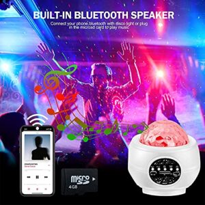 Star Projector Light,Star Galaxy Projector,with Bluetooth Speaker Remote Control,Galaxy Projector for Bedroom Adults,Starry Night Light Projector for Kids Adults Christmas Gift