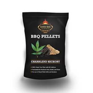 lumber jack 20-pounds bbq grilling wood pellets (charblend hickory (hickory and charcoal))