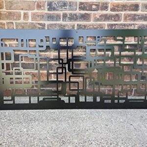 Abstract2US - Privacy Screen Metal Garden Fence Decor Art