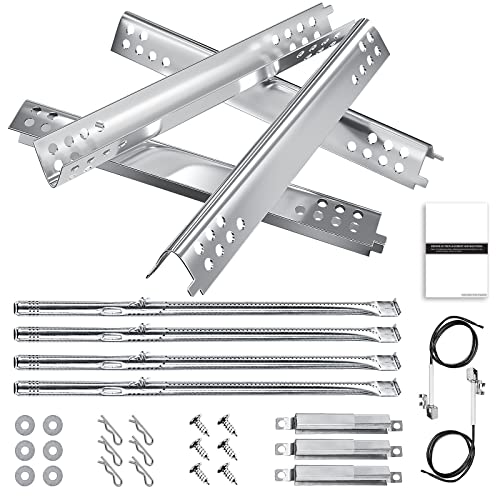 Hisencn Grill Replacement for Charbroil Performance 475 4 Burner 463347017 463377319 463376017 463335517 463342119 463347418 463377017 463342118 G470-5200-W1 Burner G470-0004-W1A Heat Plates