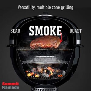 Weber Summit Kamado E6 Charcoal Grill, Black